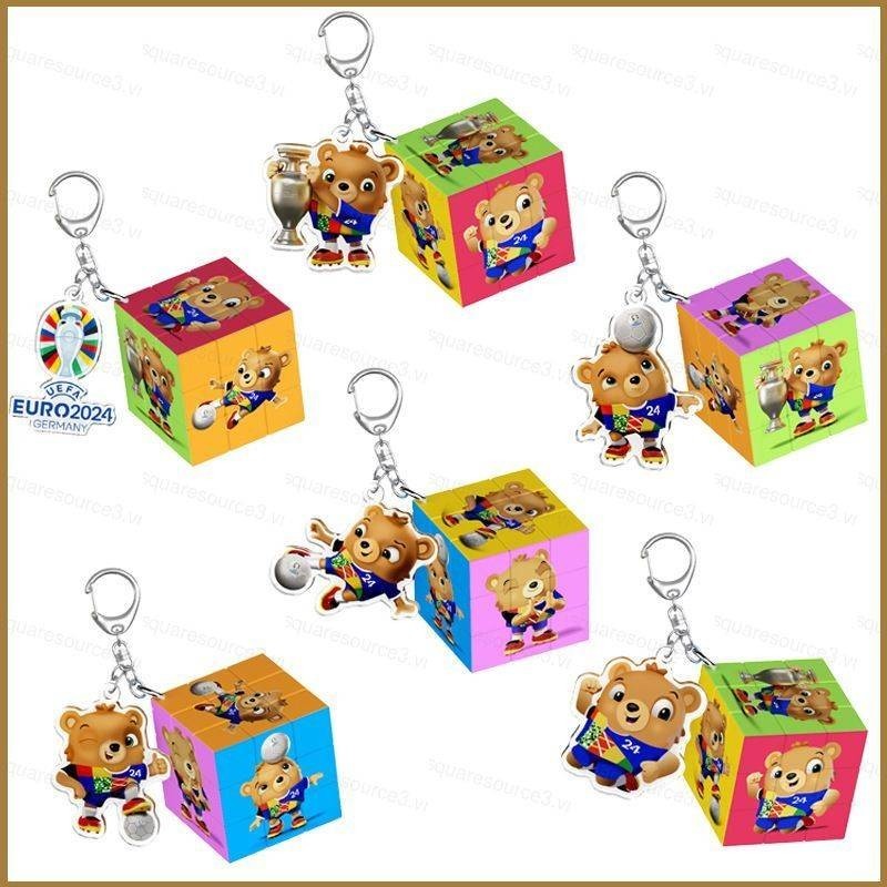 SQ3 UEFA Euro 2024 mascot Albart third-order rubiks cube keychain bag ...