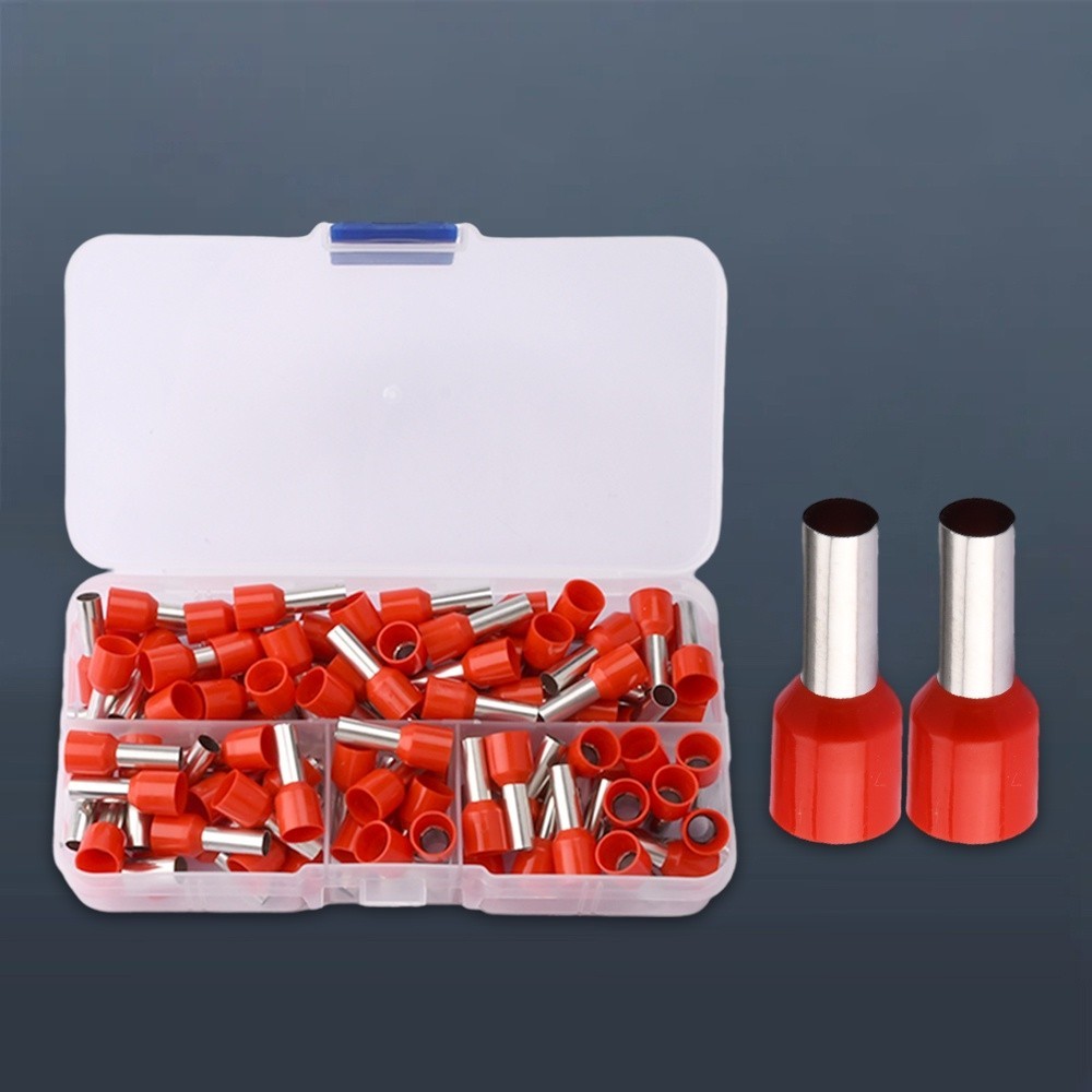 100PCS wire connectors Insulated Ferrules Terminal Block Cord End Wire ...