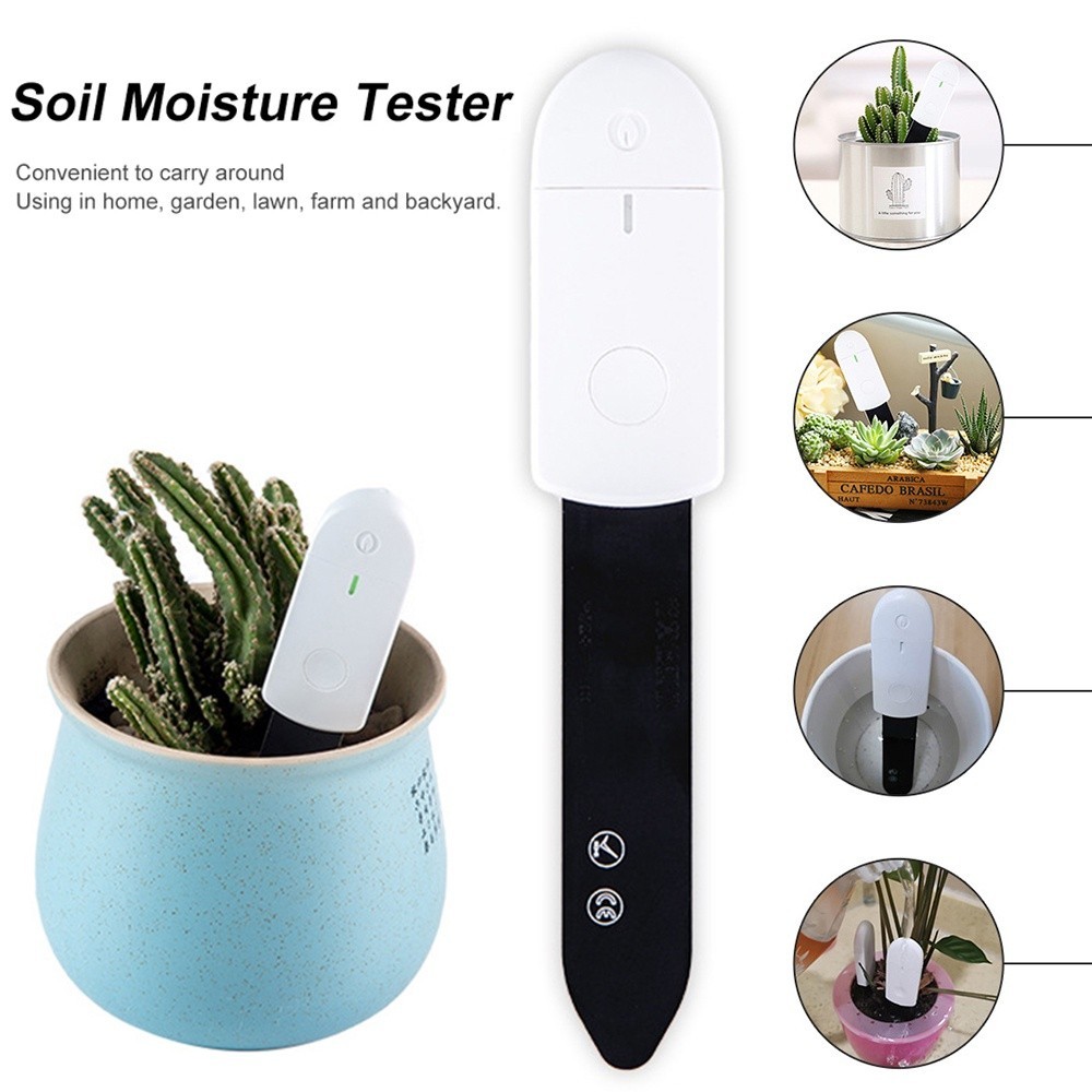 Portable Soil Moisture Sensor Monitor Plants Flower Soil Hygrometer ...