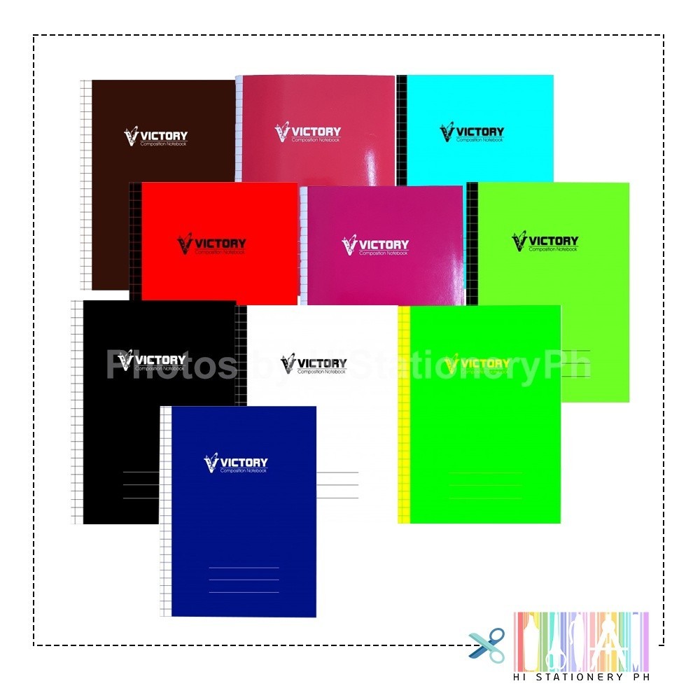 VICTORY Composition notes with margin 80leaves - 1pc Random | Shopee ...