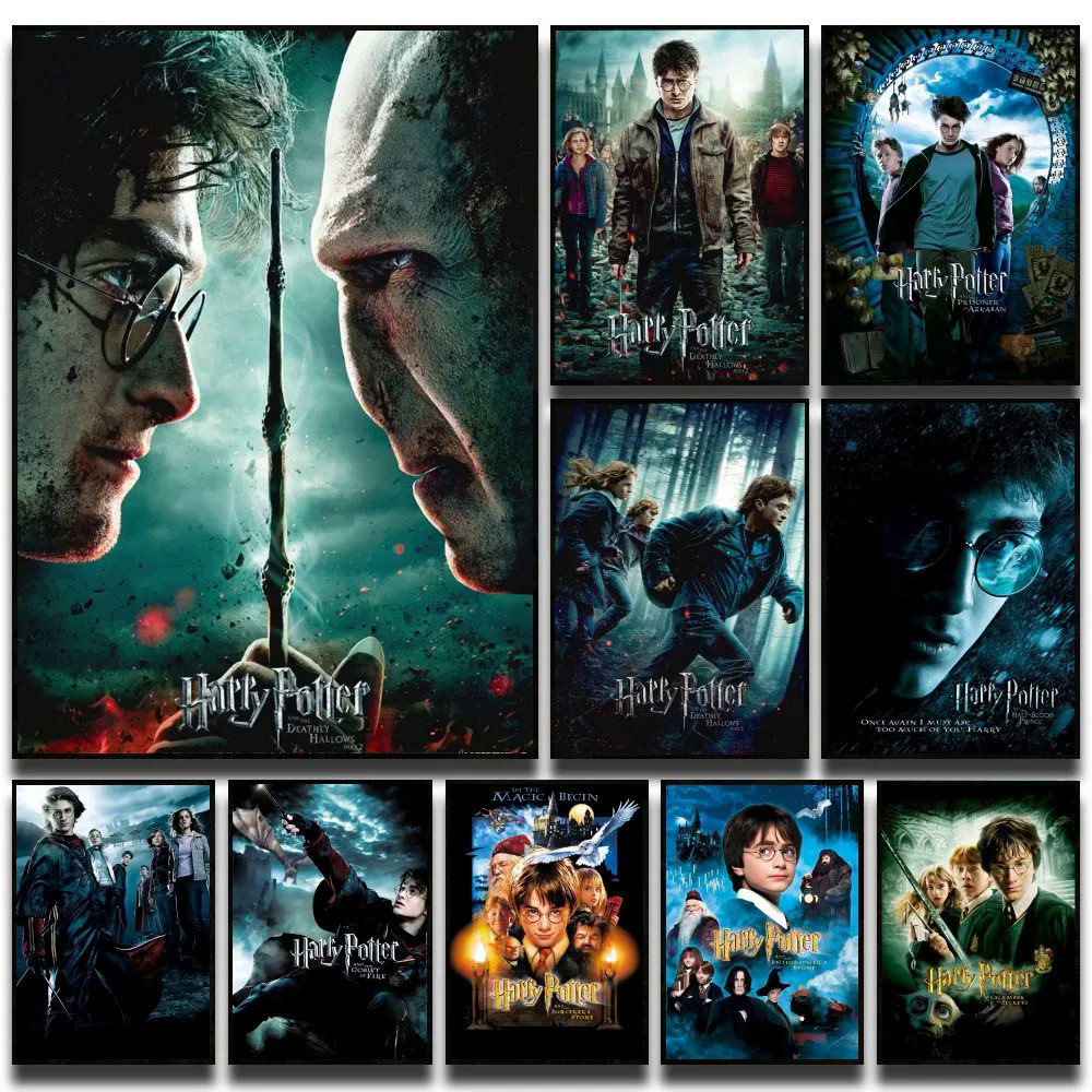 Harry Potter Posters Stickers Living Room Bedroom Entrance Cafe Wall ...