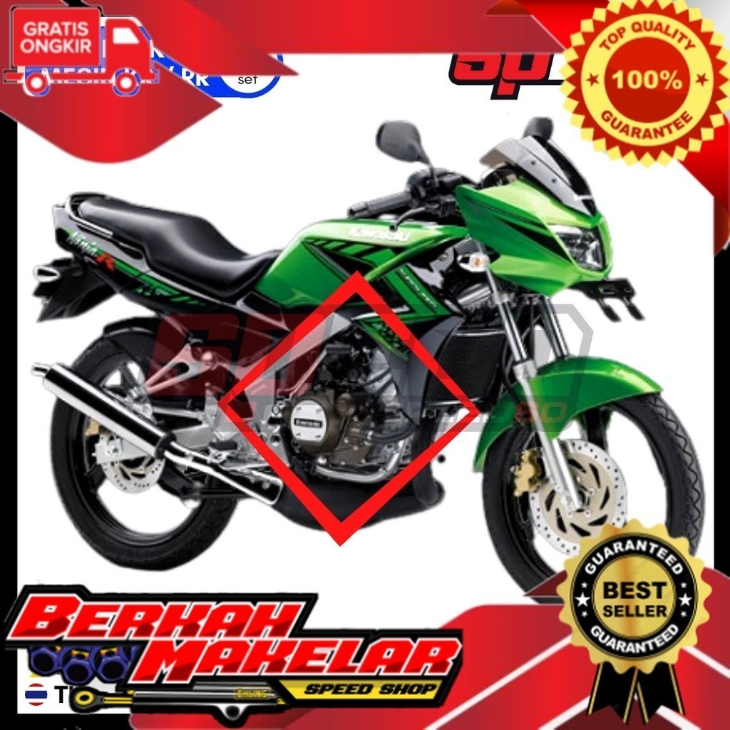 MESIN Full Engine Block Kawasaki Ninja R / RR Stainless Custom Lathe ...