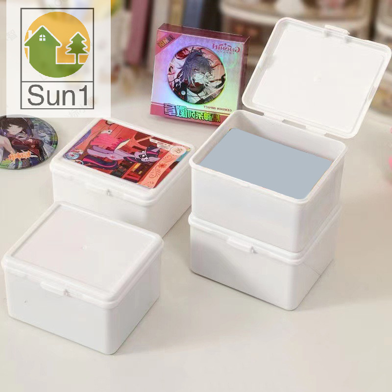 Sun1> Korean Transparent Storage Box Blind Box Card Photocard Storage ...