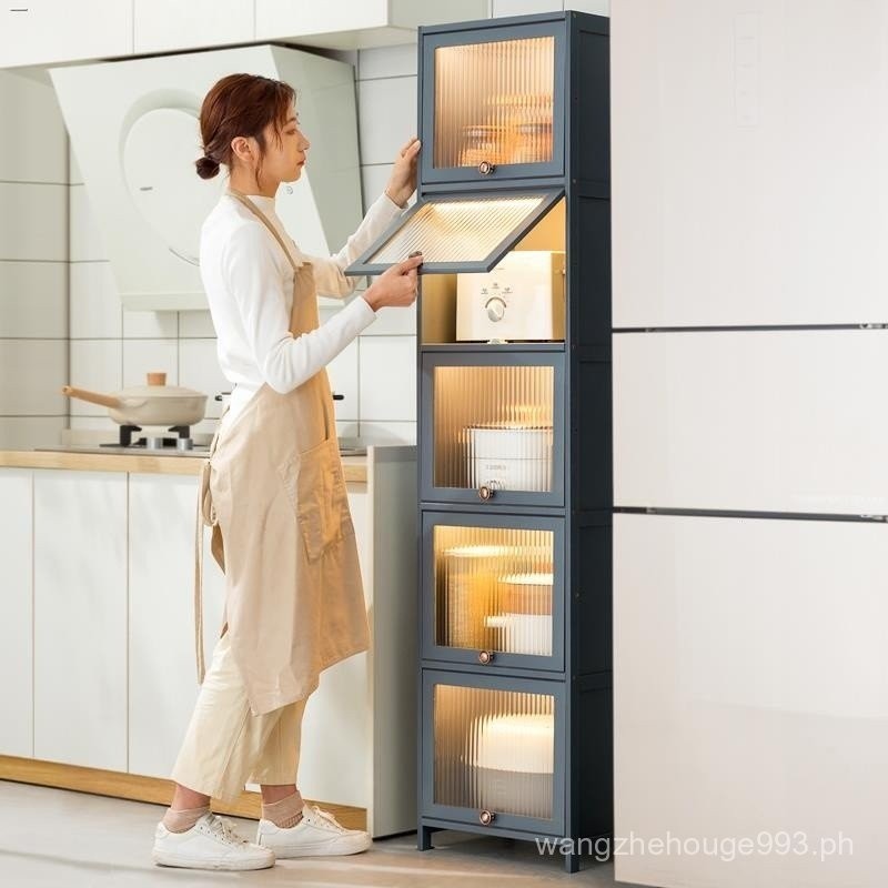 Kitchen Crevice Cabinet Locker Floor-To-Ceiling Multi-Layer Storage ...