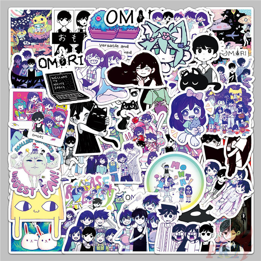 Omori . Sunny Series 01 Mini Stickers 50Pcs/Set Waterproof DIY Fashion ...