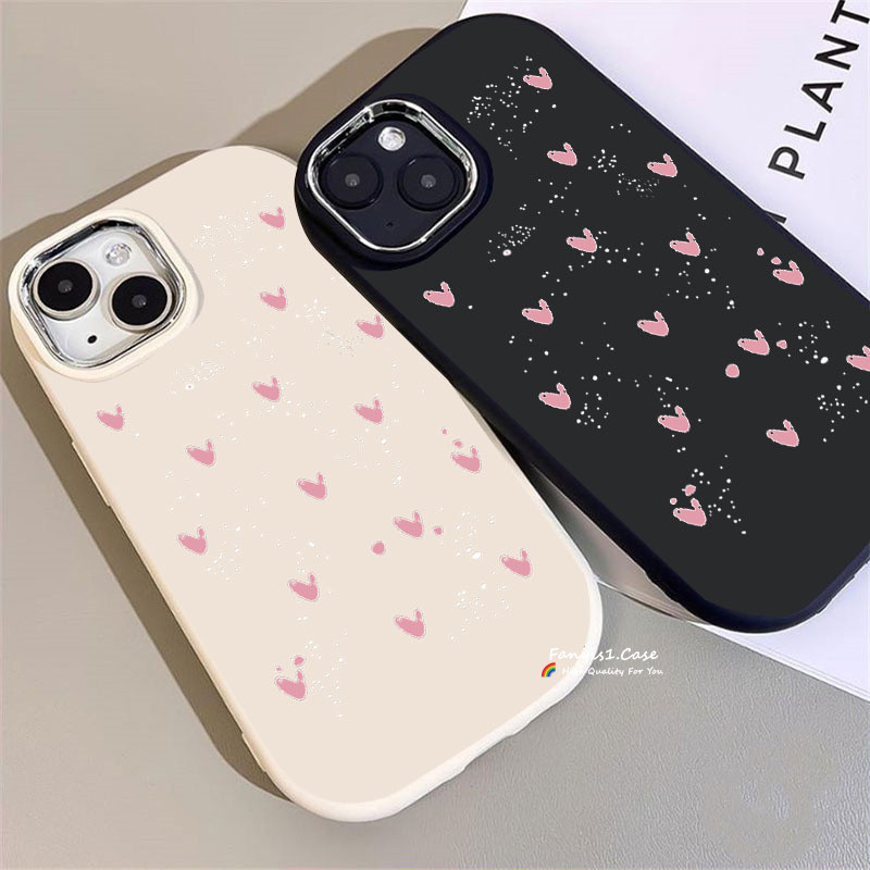 Simple Heart Pink Case For Vivo Y100 Y03 Y11 Y02T Y02A Y17S Y16 Y15S ...
