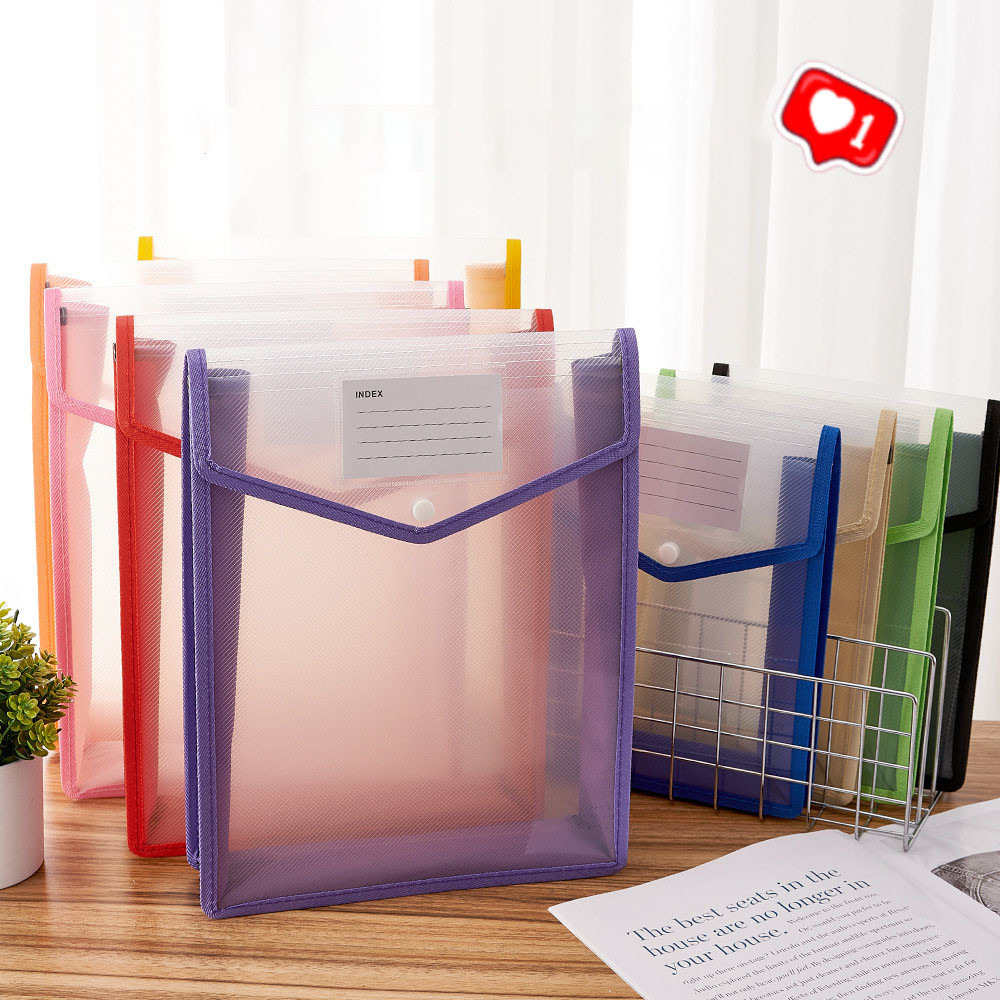 A4/A5 Horizontal/ Vertical Color Organ Bag Office Test Paper Storage ...