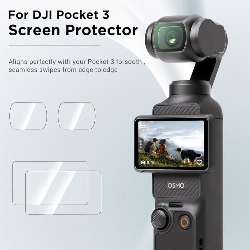For DJI OSMO Pocket 3 Protector Film Tempered Glass Protector Screen ...