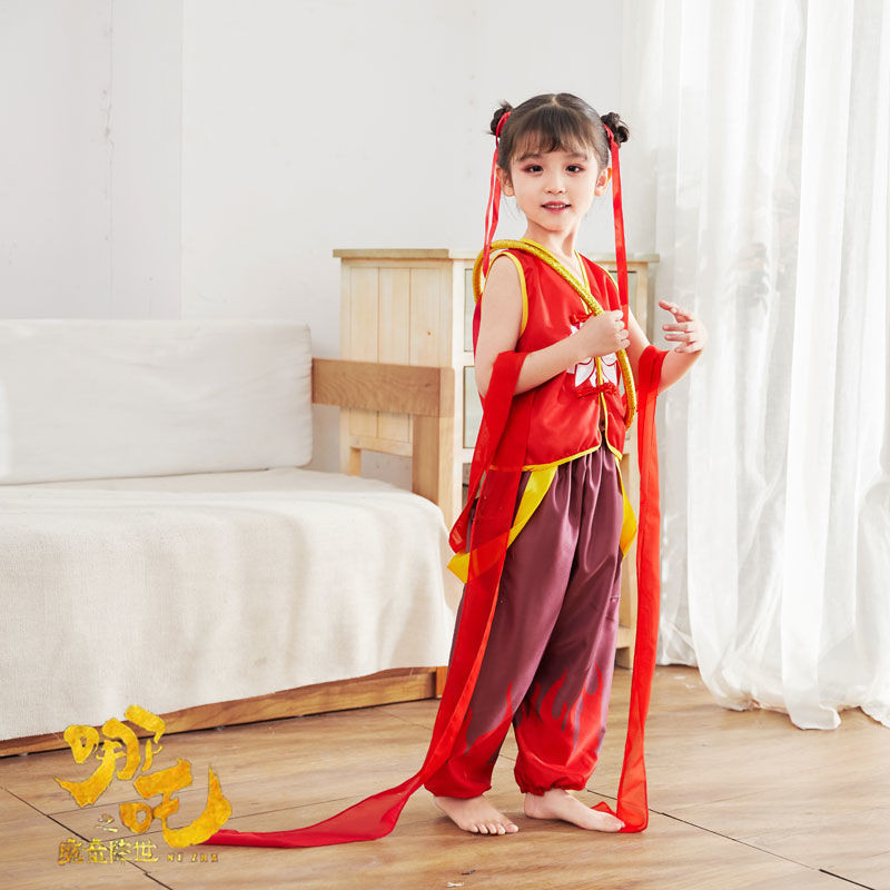 Nezha Demon Boy World Clothes Men Women cos Costume Little Nezha Suit ...