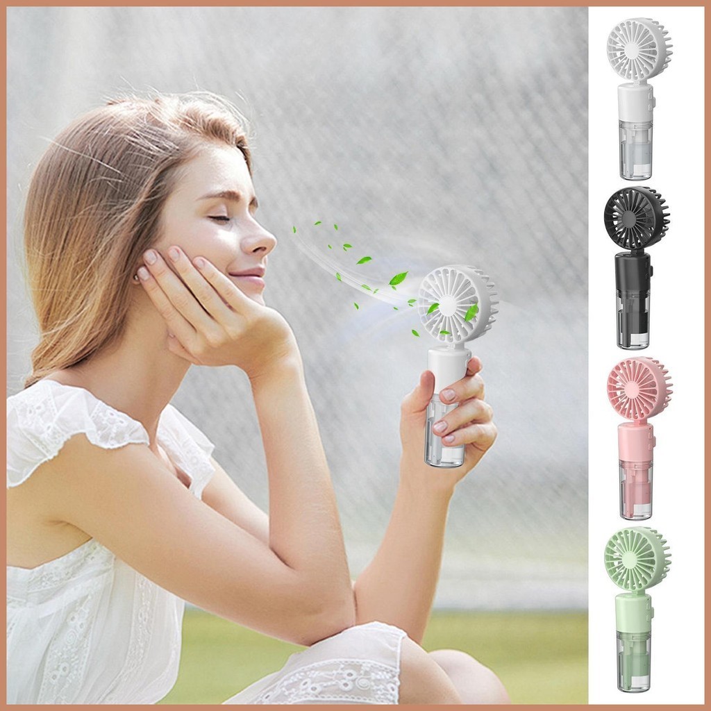 Handheld Fan Handheld Rechargeable Fan with Water Mist Foldable ...