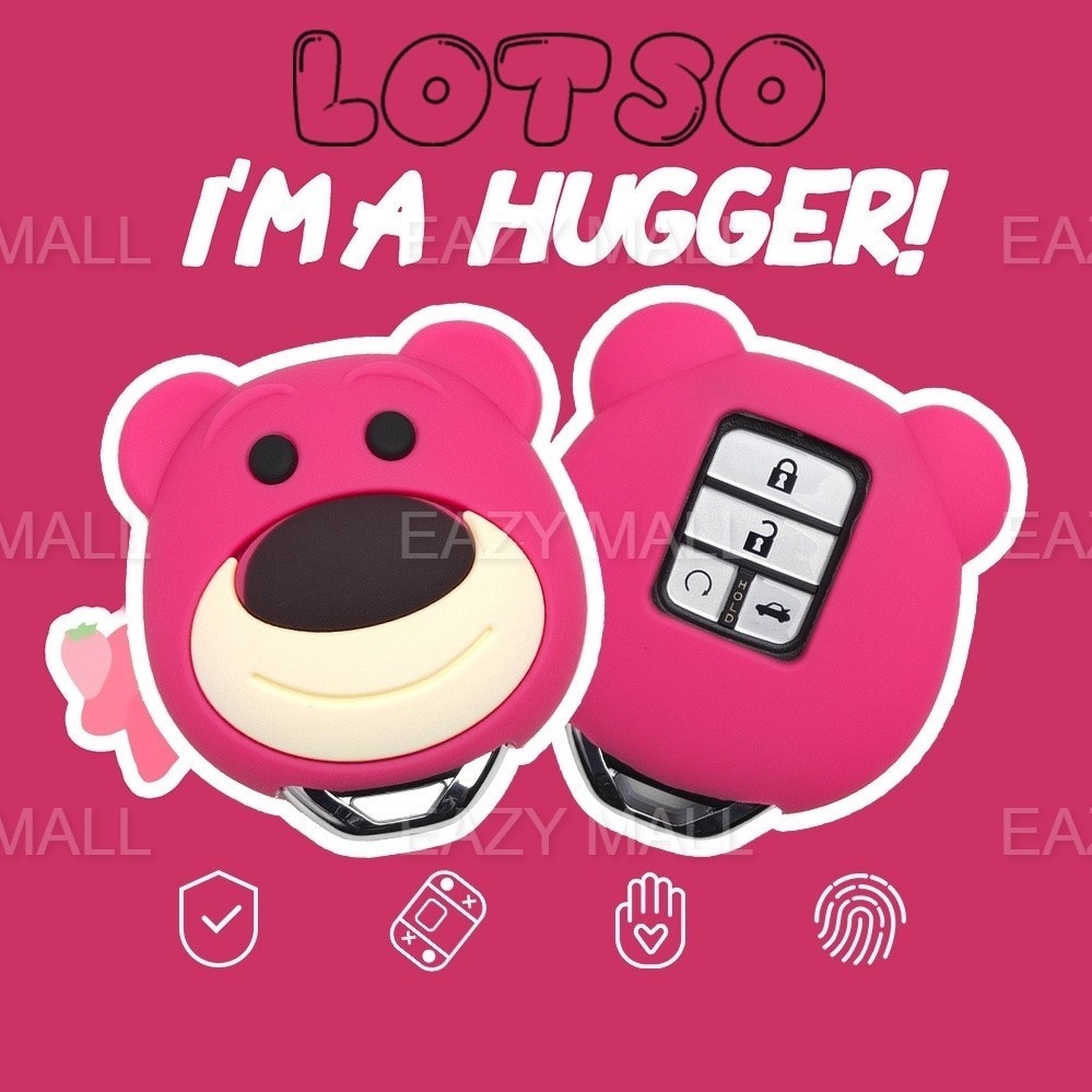 Lotso Car Alarm Remote Smart Keyless Cartoon Key Cover Sarung Kunci ...