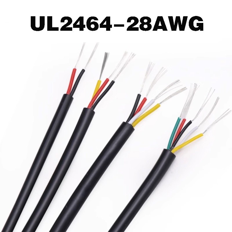 2464 Multi-Core Sheath Power Cord 28awg Signal Control Soft Cord 2-10 ...