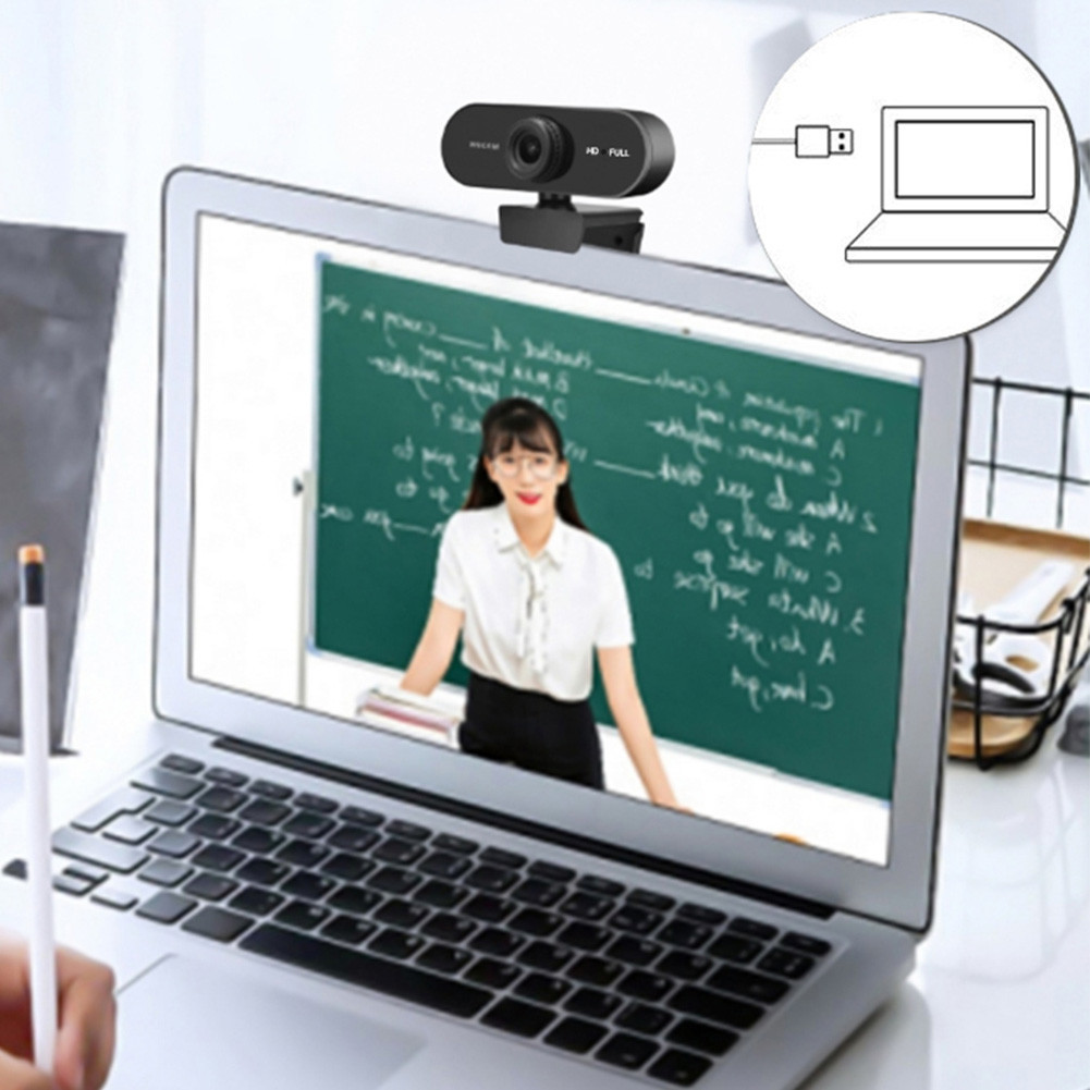 Rain USB HD 1080P/2K Web Camera Plug and Play with Microphone Computer ...