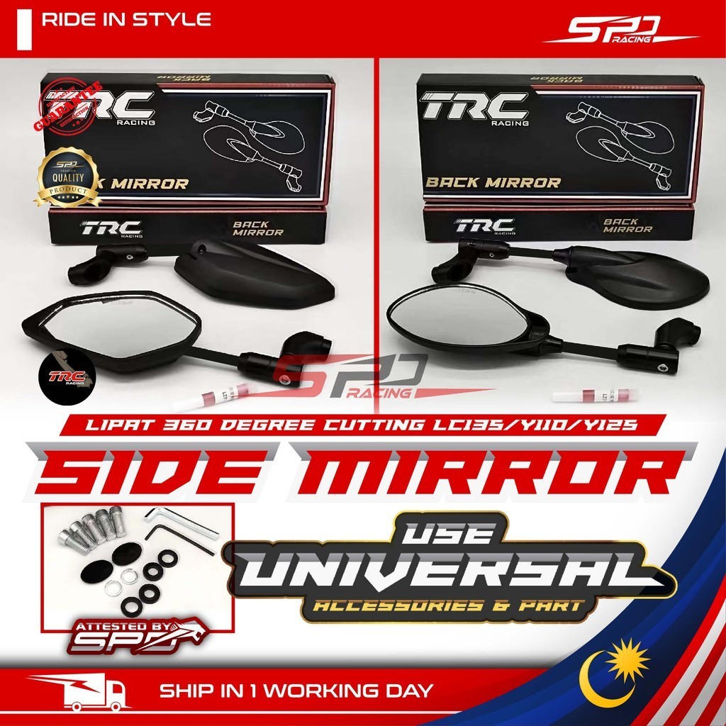 Universal Side Mirror Lipat Cutting LC135 / Y110 / Y125 PNP TRC For ...