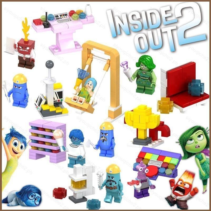 sy Inside Out 2 Building Blocks Sadness Joy Disgust Anger Model Dolls ...