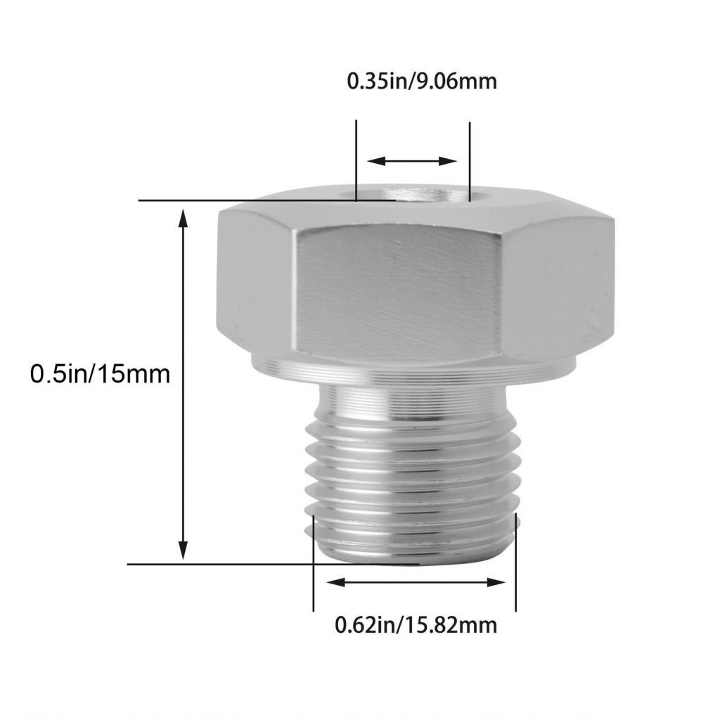 Eleganthome Oil Pressure Sensor Adapter M16x1.5 to 1/8NPT Aluminium ...