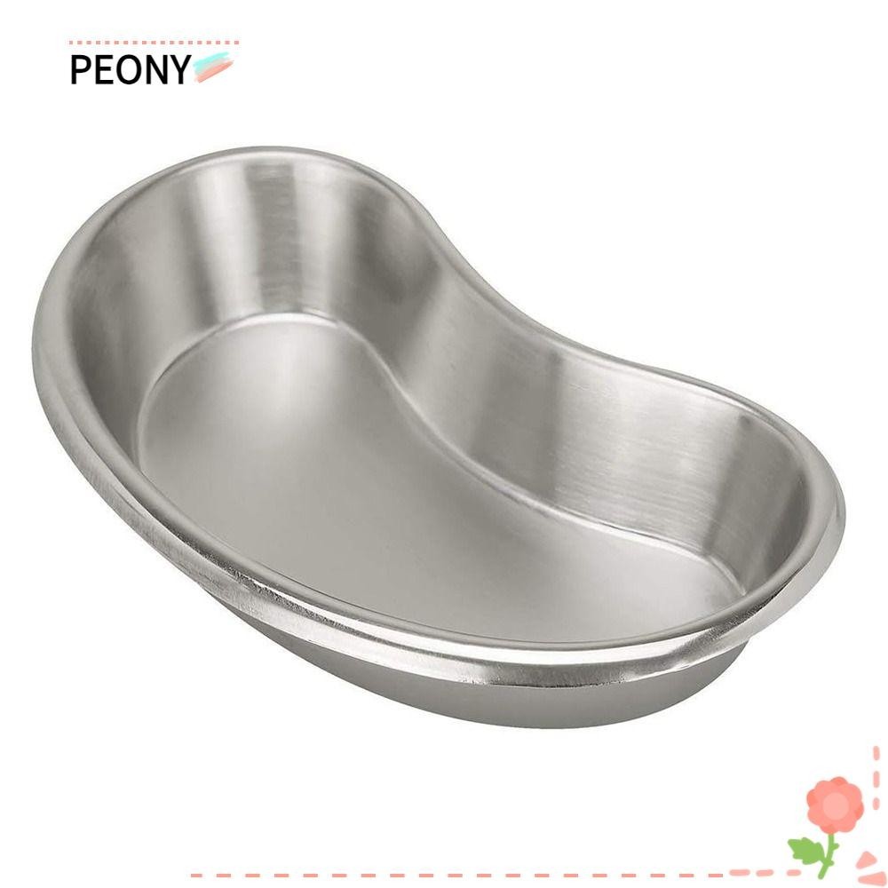 PEONY Kidney Tray, Silver 304 Stainless Steel Basin Emesis Bowl ...