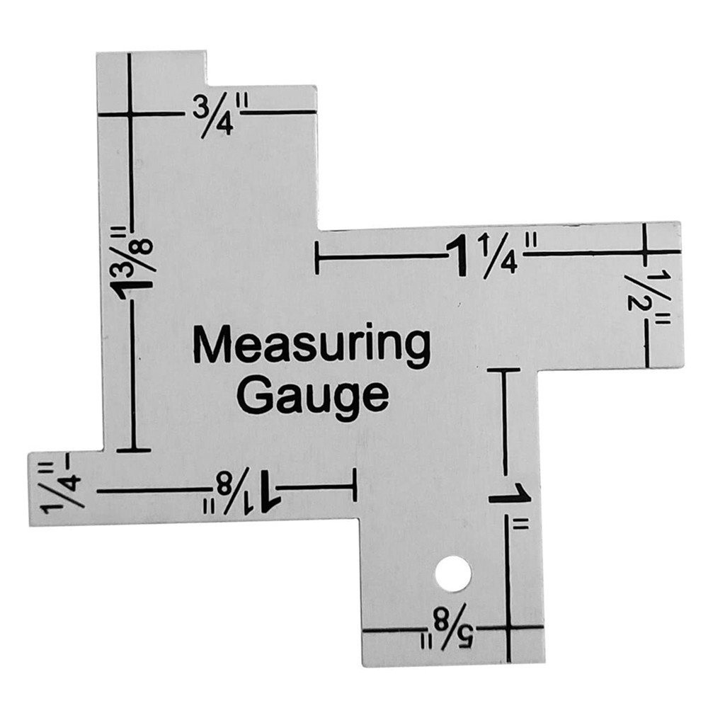 RQ+14-in-1 Measuring Gauge Sewing Tool 2 inch Mini Hand Measuring Gauge ...