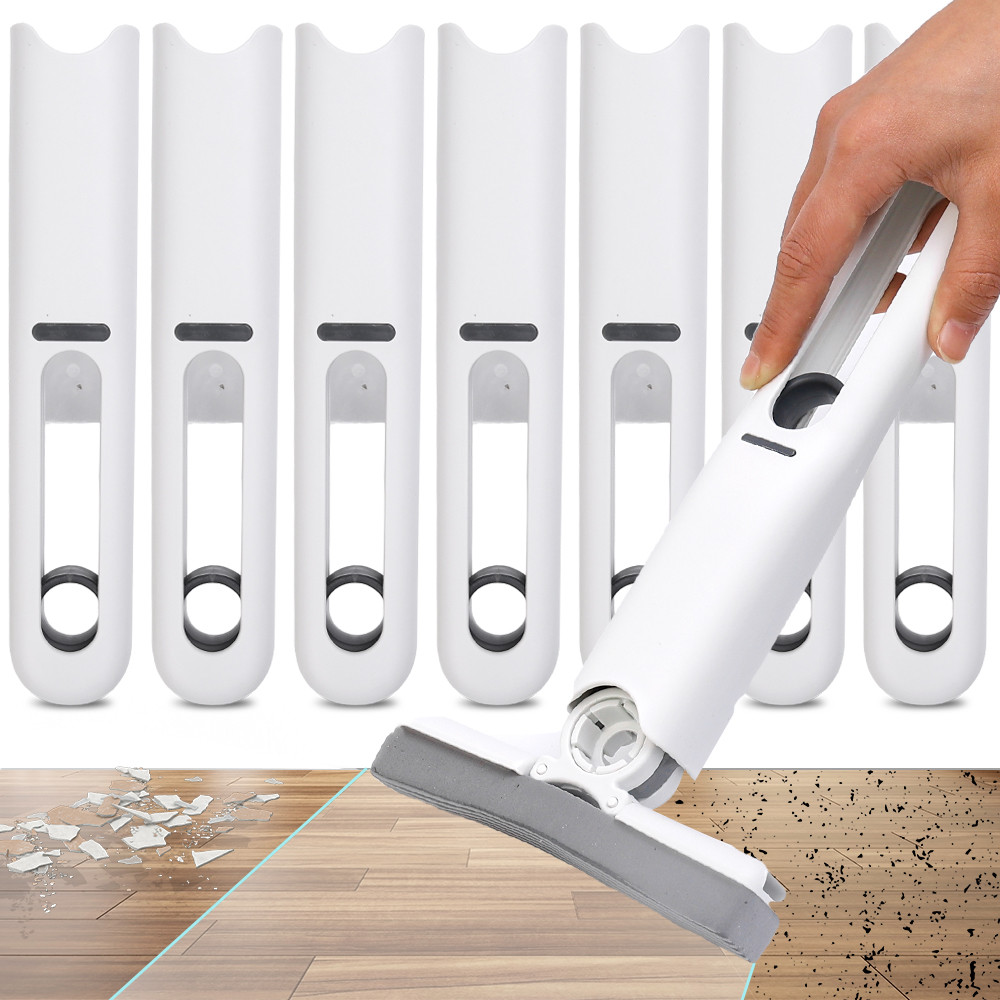 Mini Desktop Squeeze Cleaning Mop / Handheld Window Glass Sponge ...