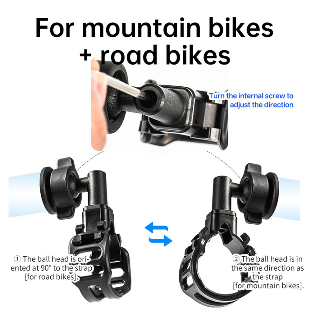 Bicycle Lamp Holder 360 Rotation Handlebar Light Holder for Mountain ...