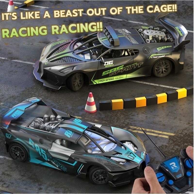 Remote Control Car High Speed Rechargeable Racing Car Toy Wireless ...