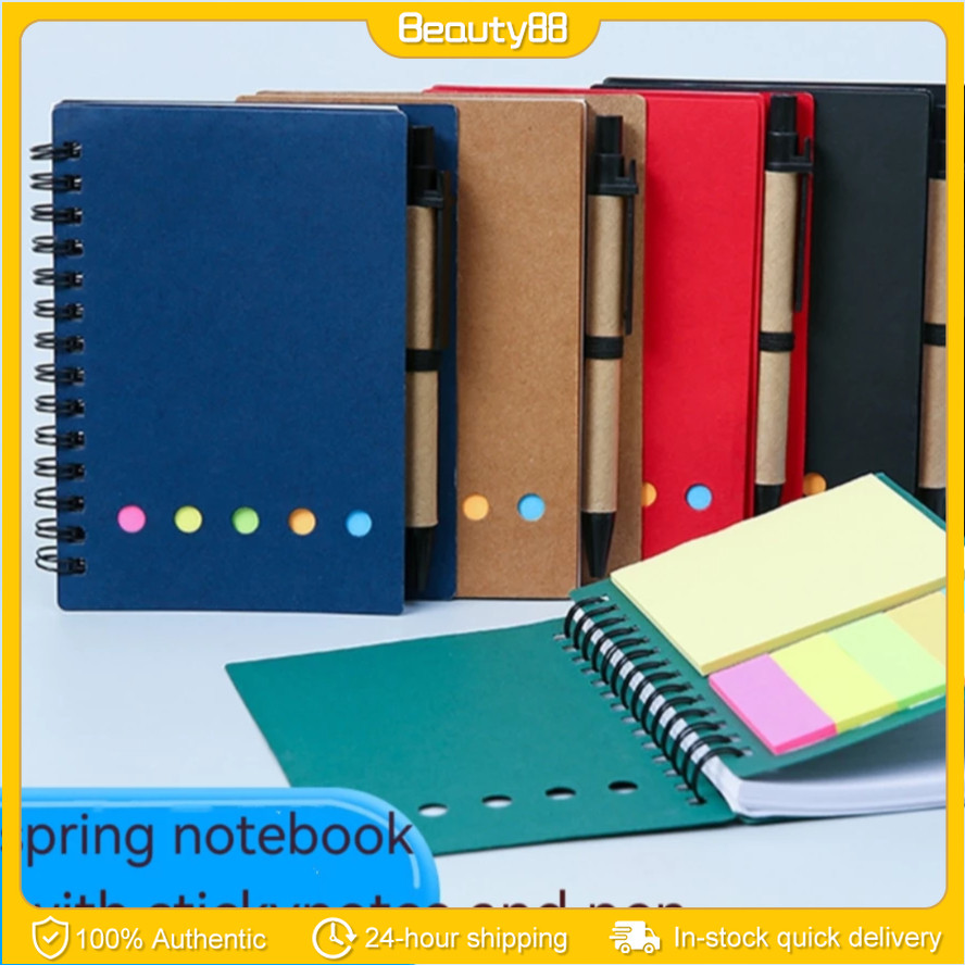 A6 Multipurpose School Office Notebook Simple Memo Kraft Paper Book ...