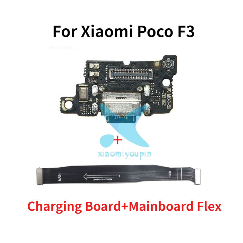 USB Power Charging Main Board Flex For Xiaomi Mi Poco F3 Charger Port ...
