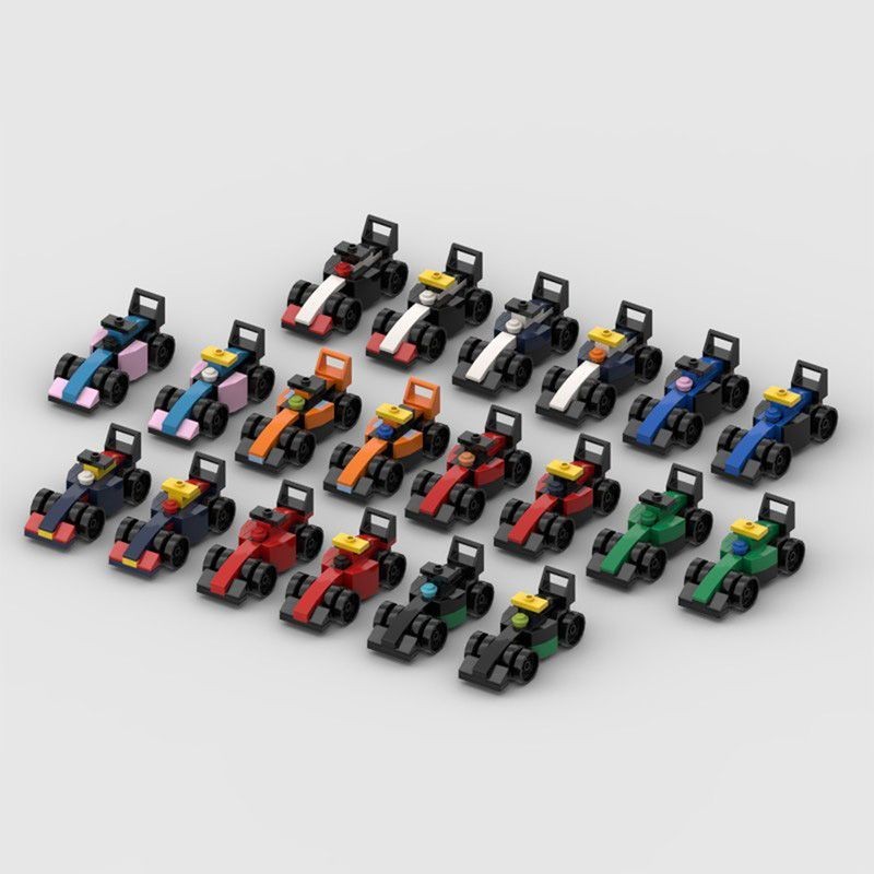 Mini F1 Racing Car Domestic Intelligence Educational Building Blocks ...