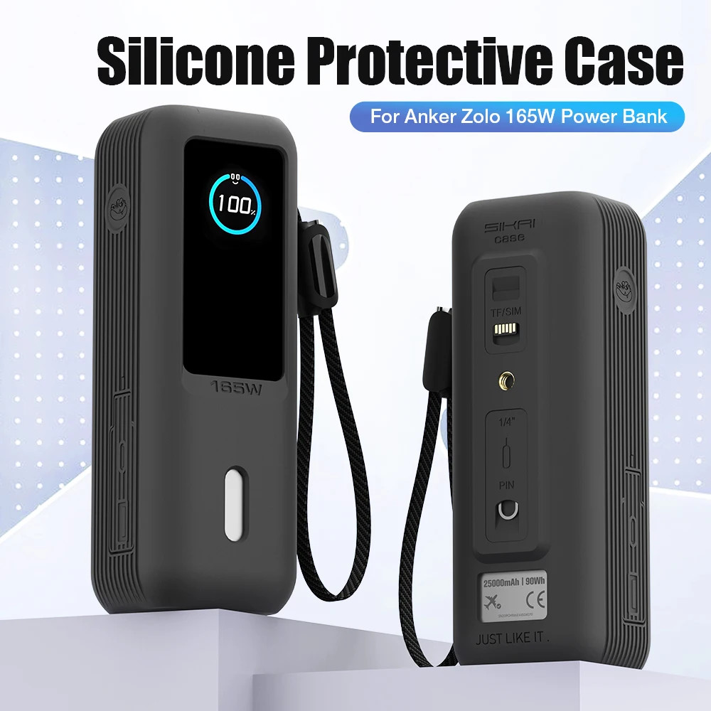 Silicone Protective Case Dustproof Cover Travel Carrying Case for Anker ...