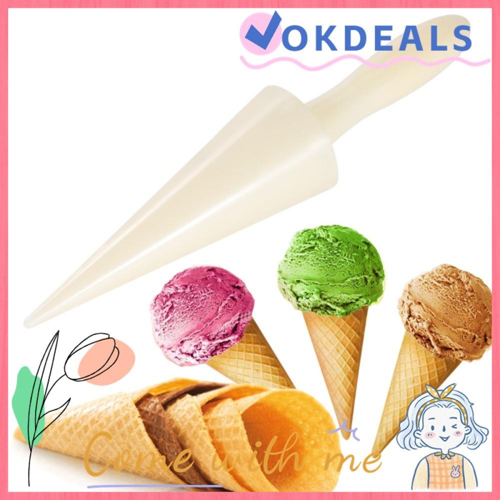OKDEAL Ice Cream Cone Mold, Molds Maker Egg Roll Pastry Cone Roller ...