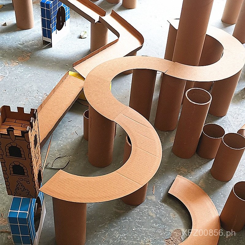 Kindergarten City Paper Cup Paper Tube Kraft Paper Core Suit Track ...