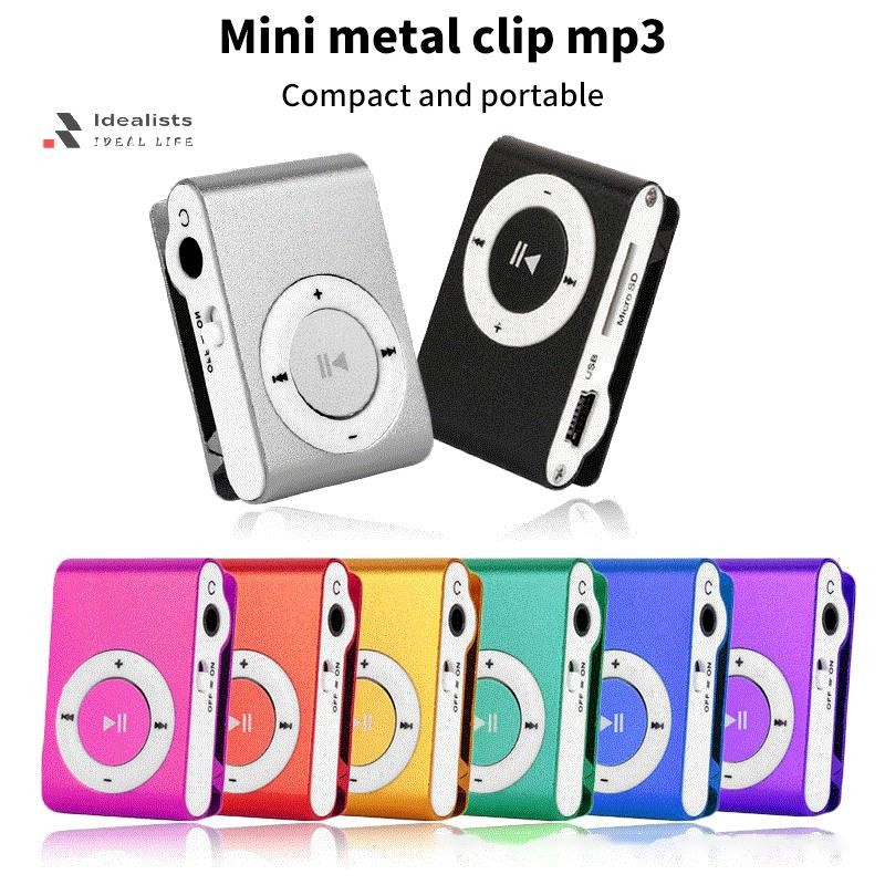 Idealist Mini Mp3 Player Music Media Mini Metal Clip Student Walkman ...