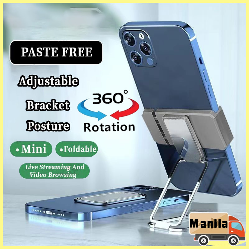 Metal phone holder 360° Rotating phone holder Mini cellphone holder ...