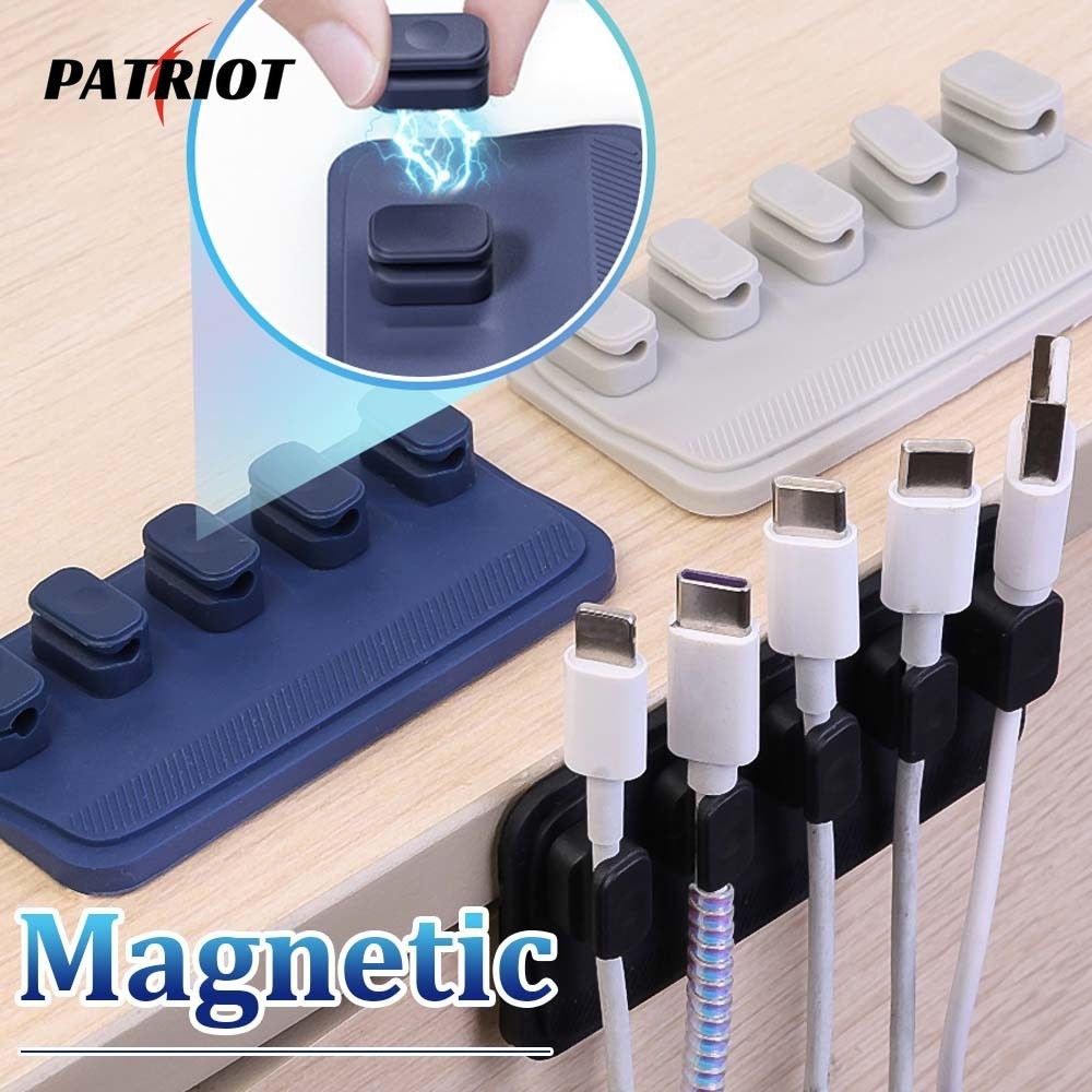5-Clip Detachable Magnet Wire Charger Clip - For Home, Office, Wall ...
