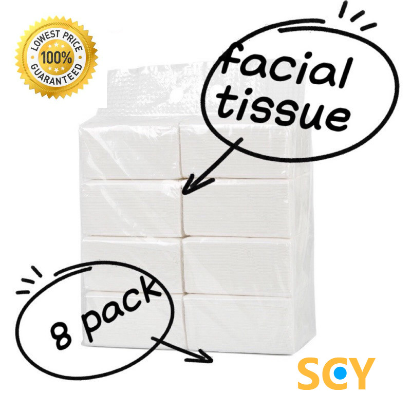 SCYSHOP NEW 8 packing Tissue Facial Tissue order Tissue 3-Ply Facial ...