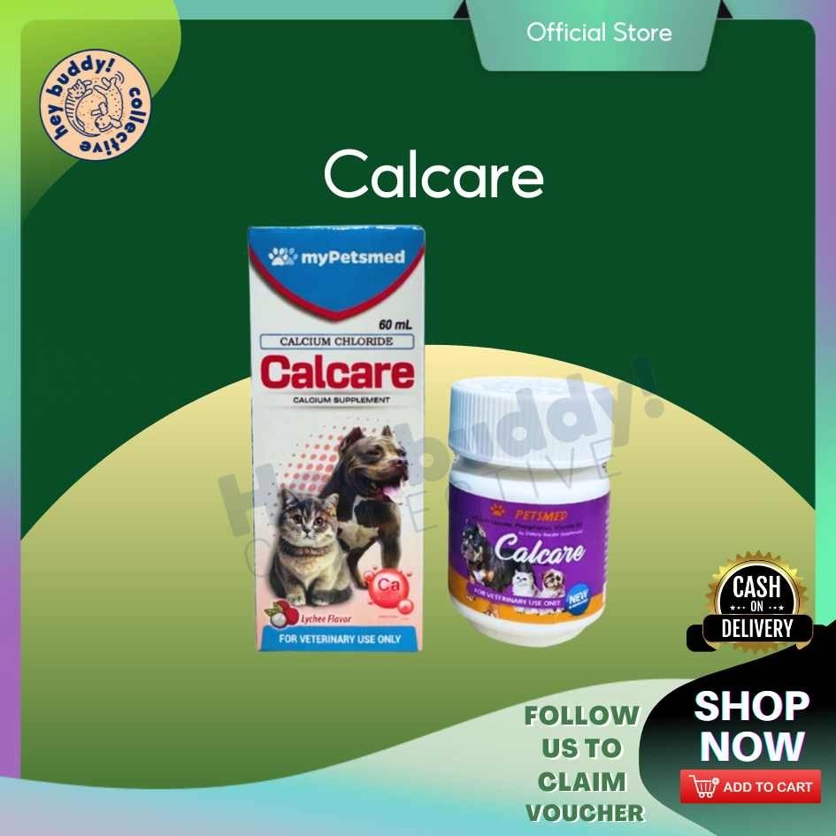 CALCARE Caplet 50s AND Syrup 60ML PetsMed Antibacterial for Pets dogs ...
