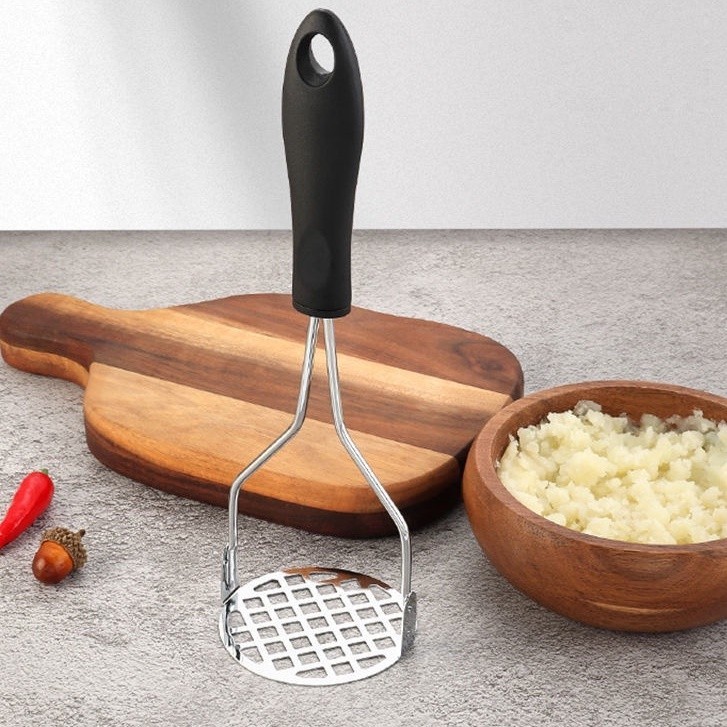Potato Vegetable Masher Salad Kitchen Utensils Heavy Duty Stainless ...
