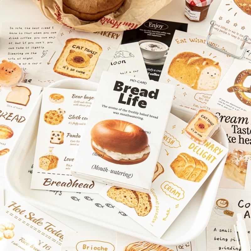 Mr. Paper 30 sheets/box postcard Creative afternoon tea Soda bread ...