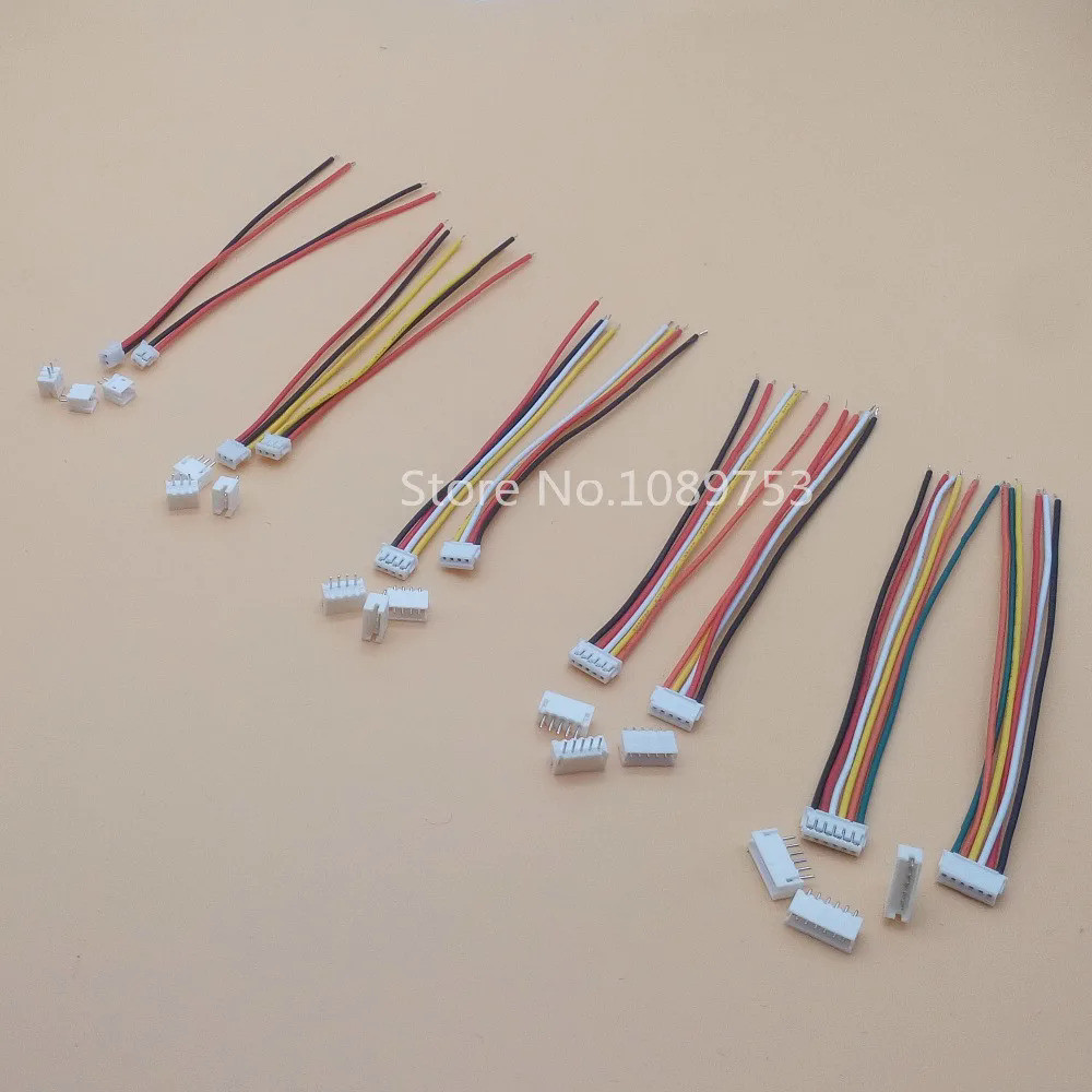 20 SETS Mini Micro ZH 1.5 2/3/4/5/6/7/8/9/10 Pin JST Connector with ...