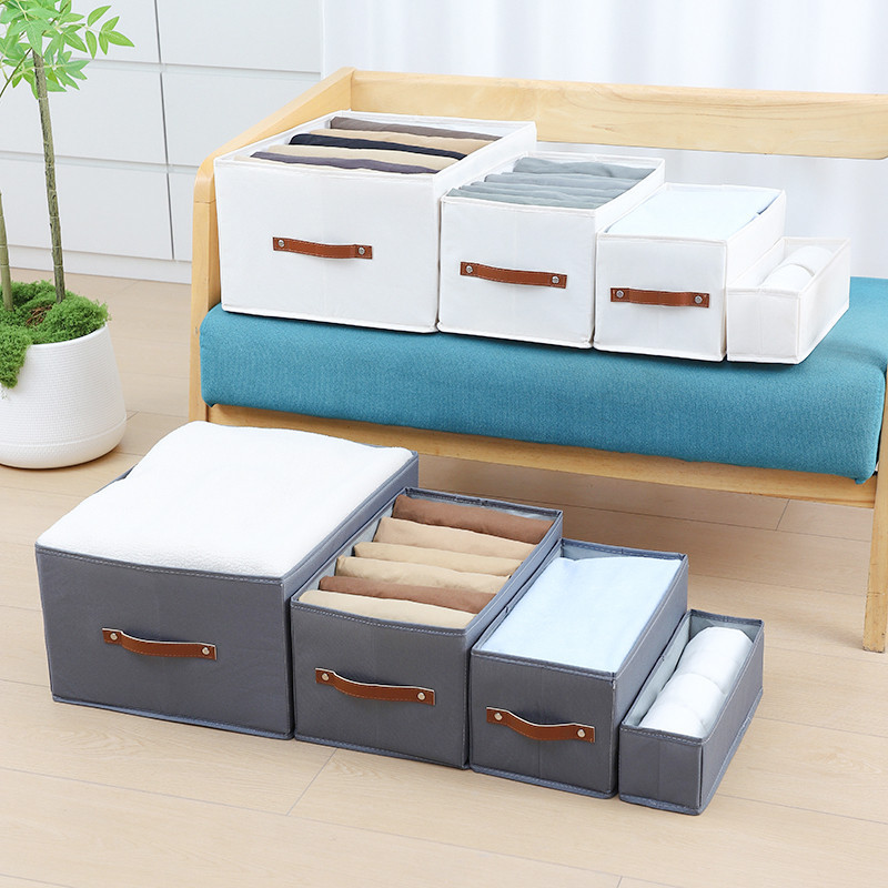 Oxford Cloth Folding Storage Organizer Boxes With Lids For Drawers ...