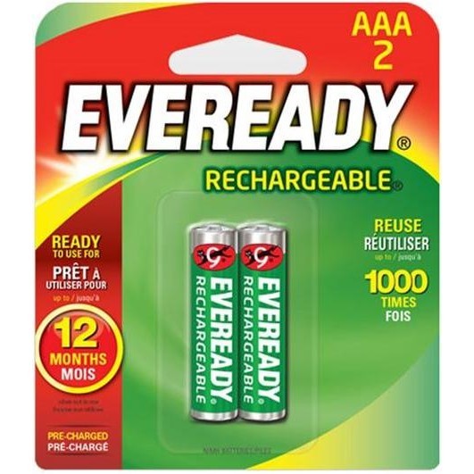 EVEREADY AAA RECHARGEABLE BATTERY 2pcs per pack | Shopee Philippines