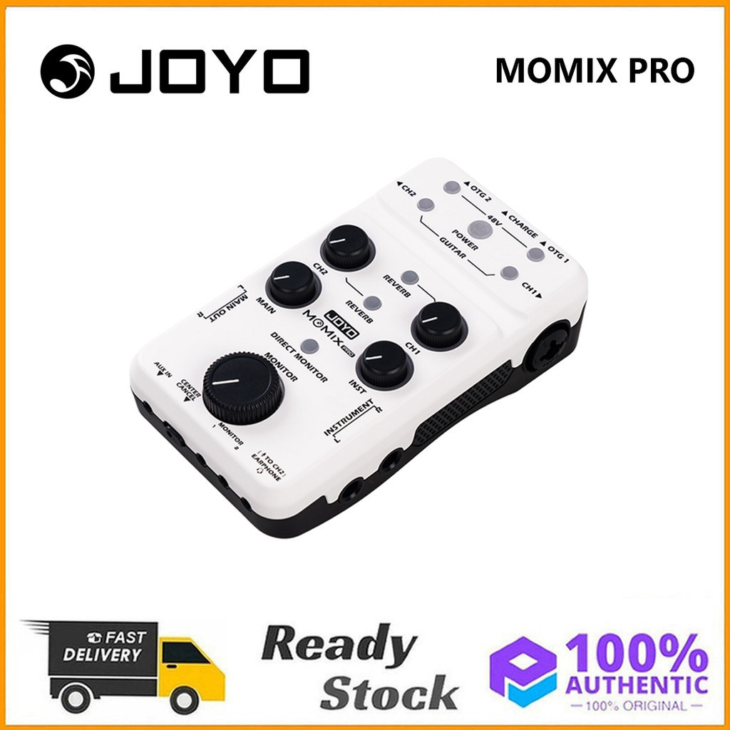 JOYO MOMIX PRO Audio Mixer Type-C Phone Powered USB Audio Interface ...