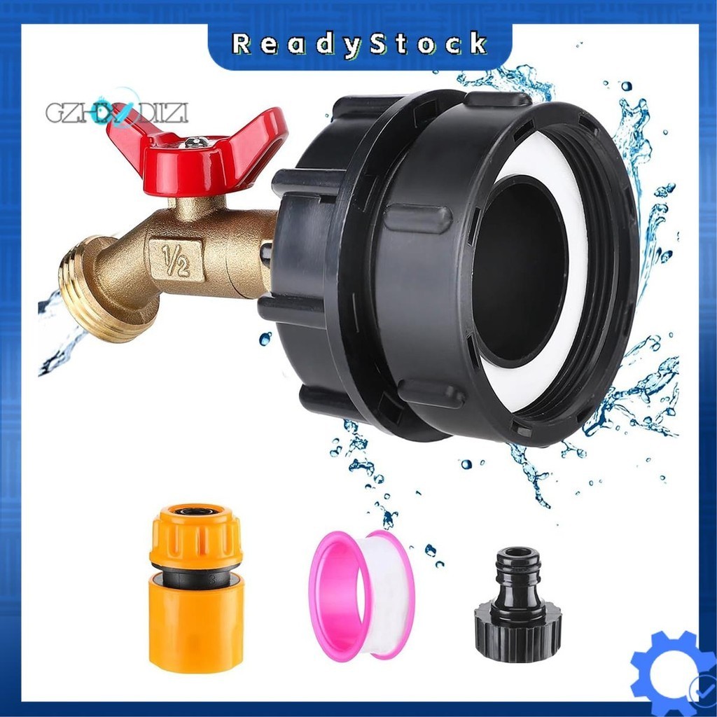 【Gzhxdiizi】IBC Tote Water Tank Adapter -Fine Thread Fitting for 275-330 ...