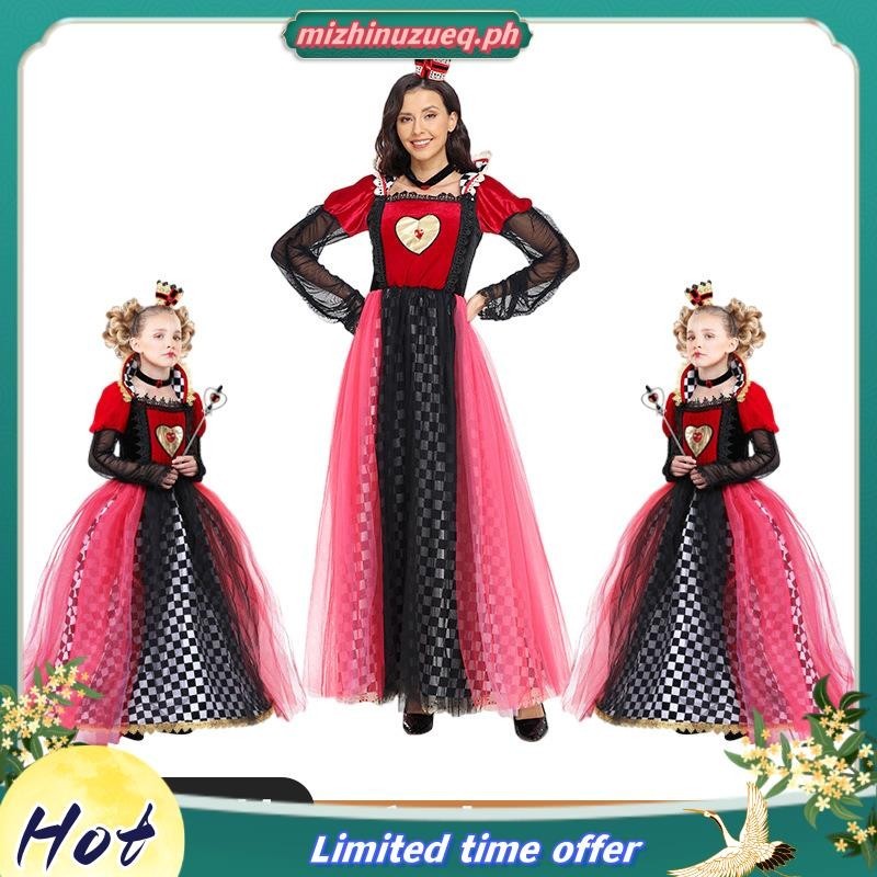 Red Queen COS ALICE in Wonderland Costume Mad Hatter Cheshire Cat ...
