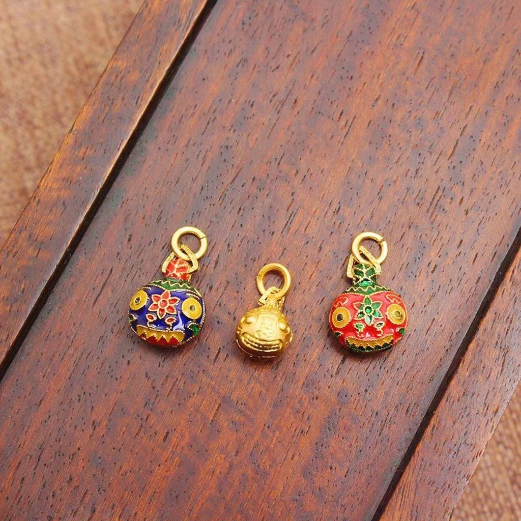 3pcs Ancient Method Sand Gold Oil Dripping Cloisonne Gold Swallowing ...