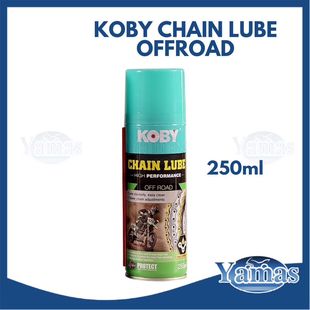 250ML KOBY CHAIN LUBE OFF ROAD MOTORCYCLE CARE [YAMAS] | Shopee Philippines