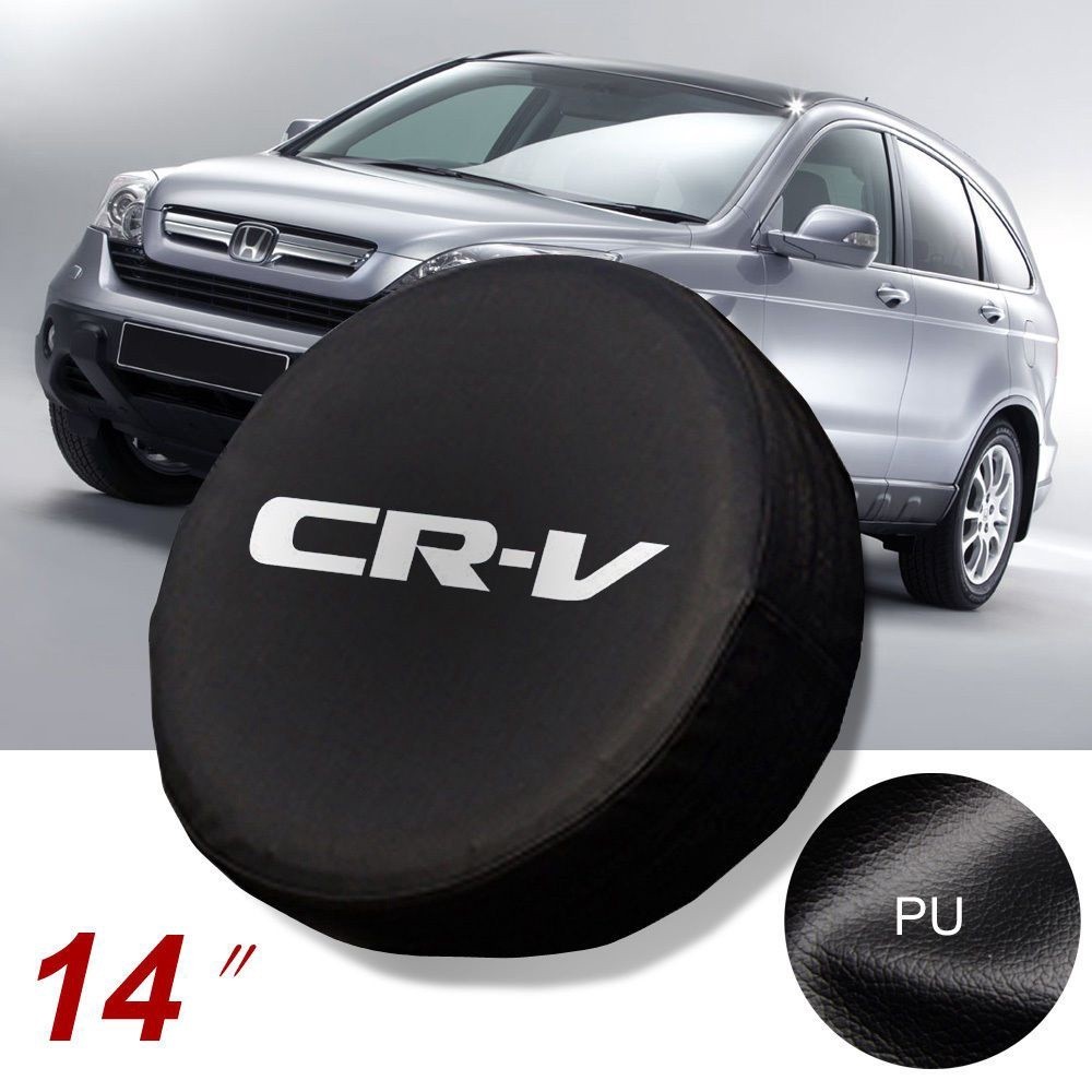 Honda CRV CR-V 14 or 15 Inch Leather Spare Wheel Tire Cover Spare Wheel ...