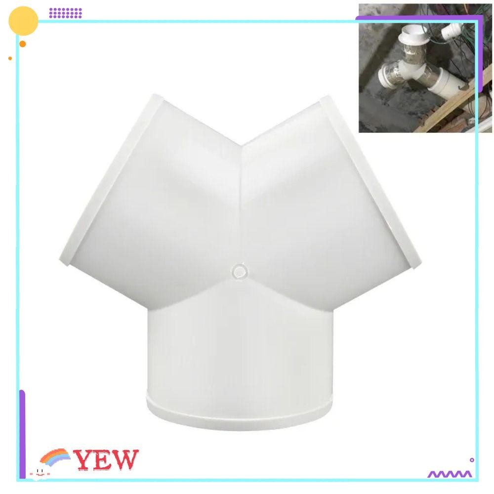 YEW Quick Ventilation Tube Joint, PVC T/Y Shape Exhaust Duct Connector ...