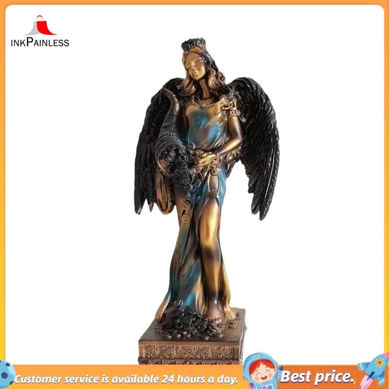 【inkpainless】Blindfolded Fortuna Statue Ancient Greek Roman Goddess of ...