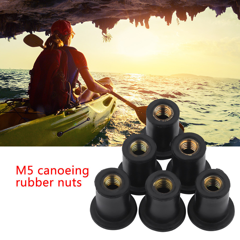 Houglamn Windshield Bolts 6pc M5 Quality Durable Rubber Well Nuts for ...